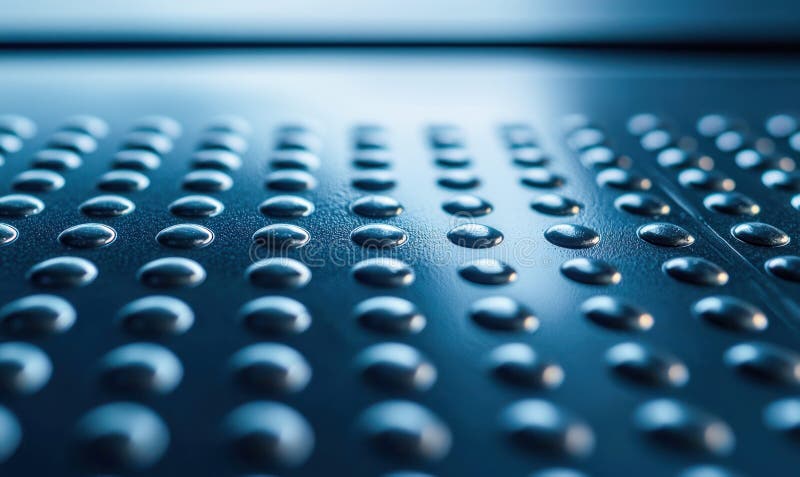 A Dark Blue Metal Surface Features a Textured Pattern of Smooth, Raised ...