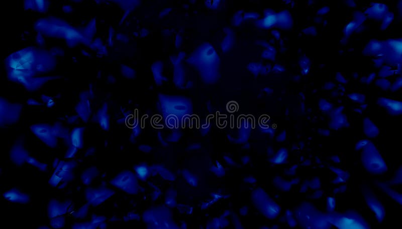 Dark Blue Micro Abstract Background Stock Illustration - Illustration ...