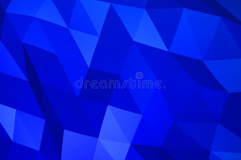 Dark Blue Modern Geometrical Abstract Background in Origami Style with ...