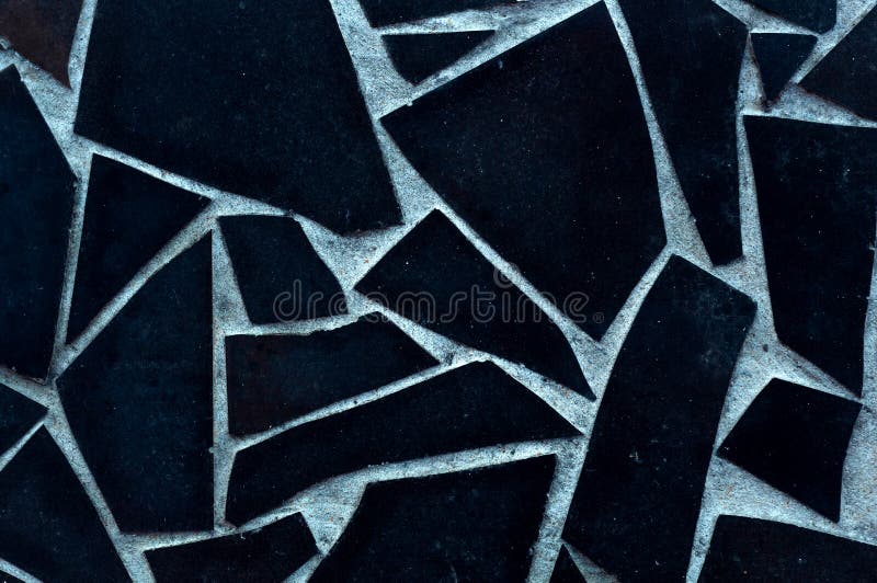 Dark Blue Mosaic Tile Wall or Floor Texture Decoration Background Stock ...
