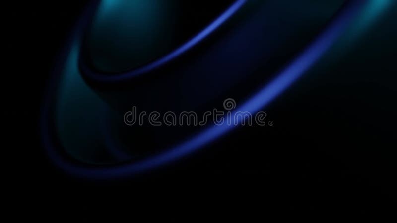 Dark Blue Motion Circle Sci-Fi Abstract in 3D Animation Stock Video ...