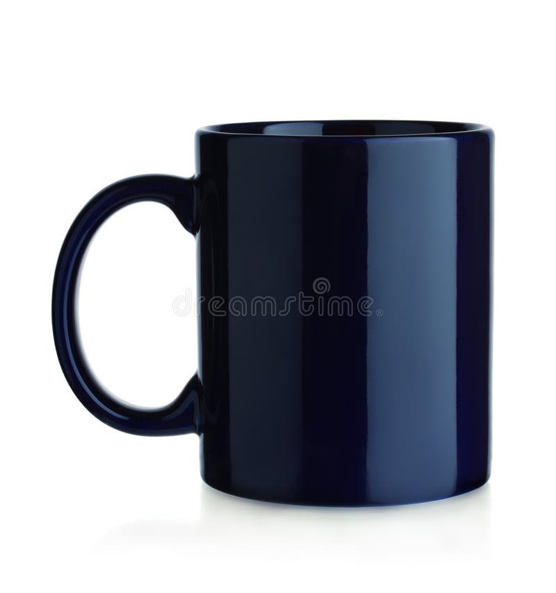 Dark blue mug stock image. Image of food, glass, closeup - 110854161