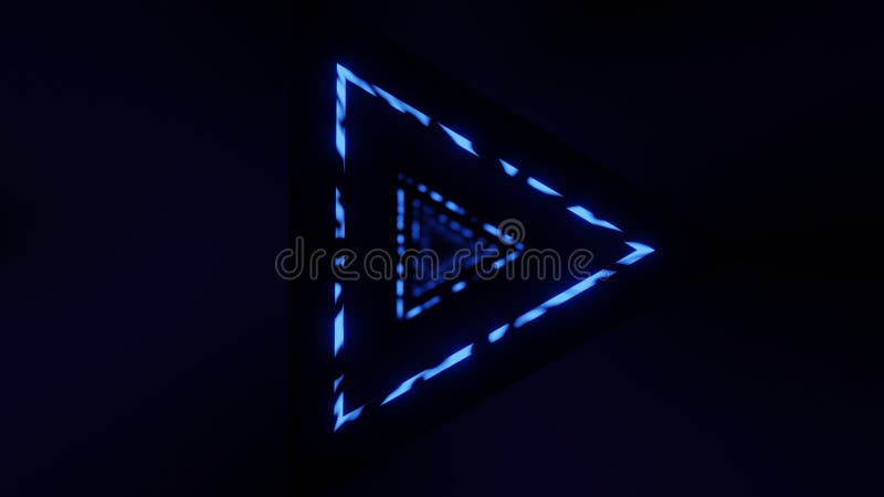 Neon Triangle Dance: Futuristic Sci-Fi Stage with Tilted Lines and ...