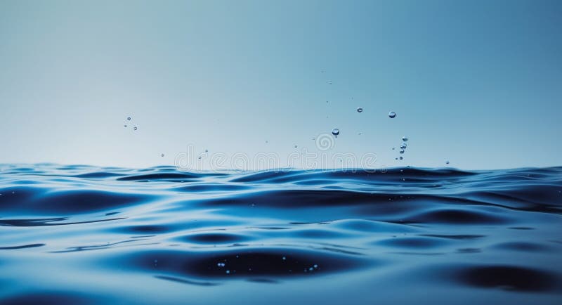 Dark Blue Ocean Surface Seen from Underwater Stock Image - Image of ...