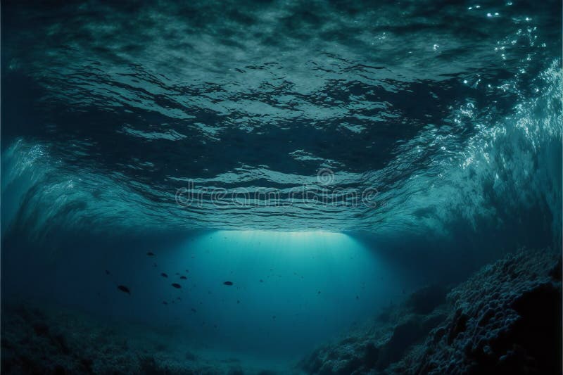 Dark Blue Ocean Surface Seen from Underwater, Nature, Sea & Ocean Stock ... Dark Blue Ocean Surface Seen from Underwater, Nature, Sea & Ocean Stock ...