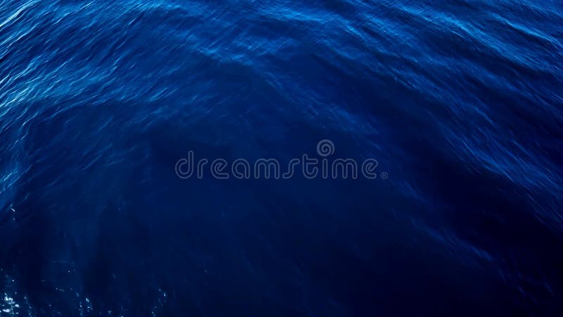 Dark Blue Ocean Waters with Subtle Light Reflections Stock Footage ...