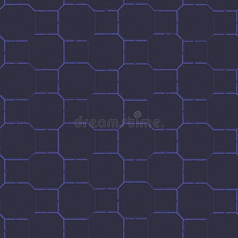 Dark Blue Octagon Pattern Creating Modern Geometric Background Stock ...