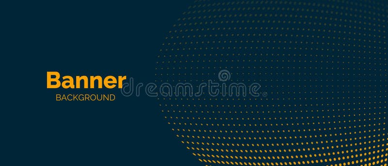 Dark Blue and Orange Clean Futuristic Sphere Background Banner Stock ...