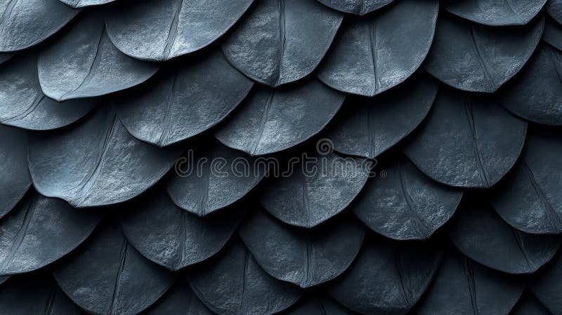 Dark Blue Overlapping Scales Texture Pattern Stock Illustration ...