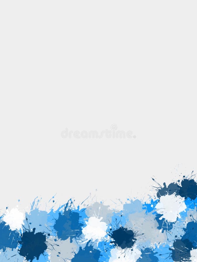 Dark Blue Paint Spatter Background Stock Illustration - Illustration of ...