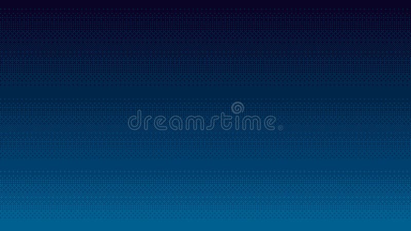 Dark Blue Pixel Art Gradient Background. 8-bit Style Dithering Seamless ...