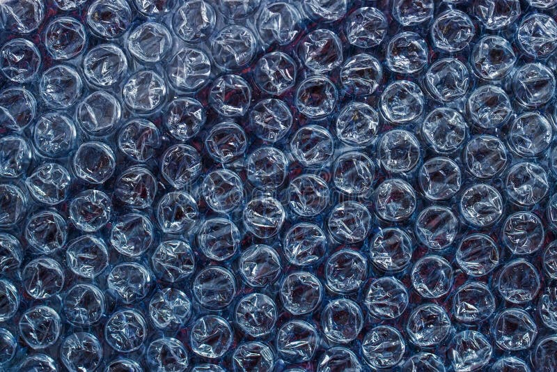 Dark Blue Plastic Bubble Wrap Texture, Abstract Background Stock Image ...