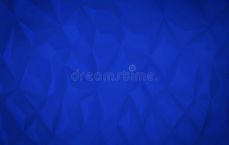 Blue Low Poly Connection Structure 3D Rendering Stock Illustration ...