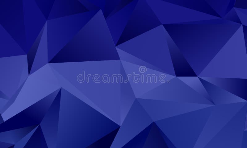 Dark Blue Polygon Background with Triangles of Different Shape and Size ...