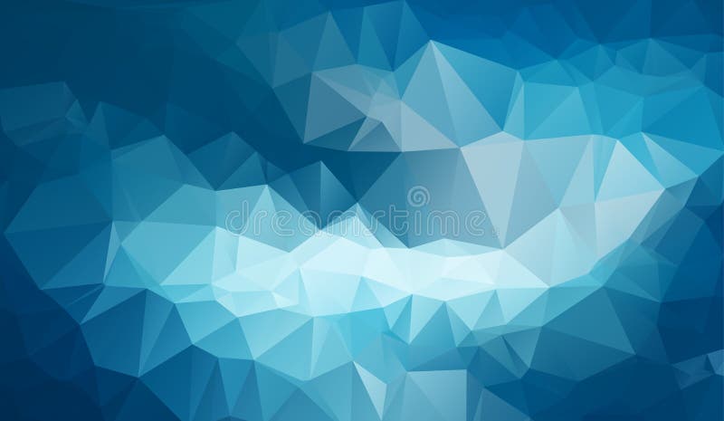 Dark Blue Polygonal Illustration, Which Consist of Triangles. Geometric ...