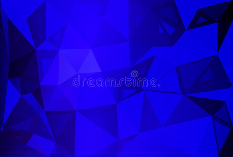 Dark Blue Random Sizes Low Poly Background Stock Vector - Illustration ...