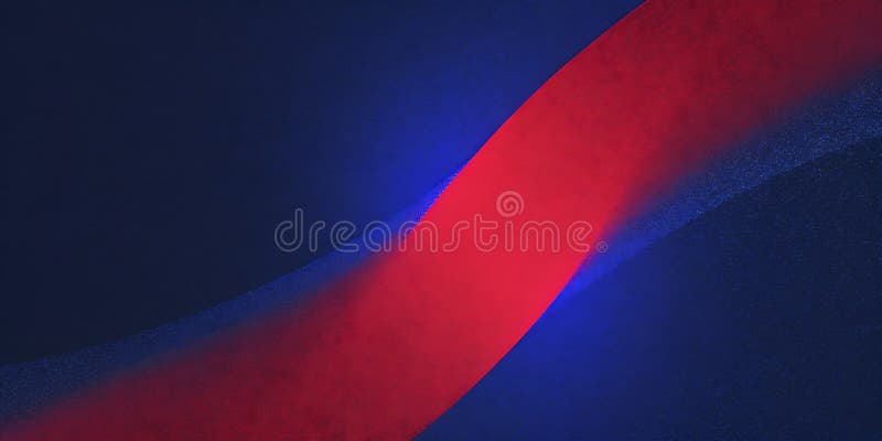 Dark Blue and Red Abstract Glowing Shape with Grainy Texture on Noisy ...