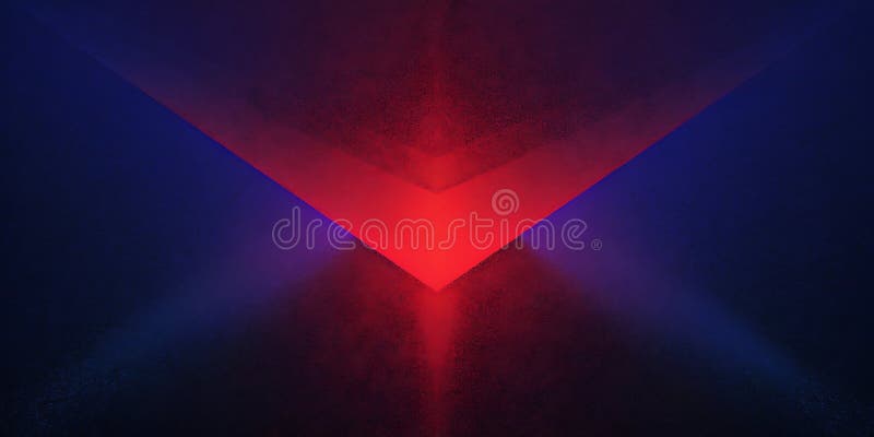 Dark Blue and Red Abstract Glowing Shape with Grainy Texture on Noisy ...