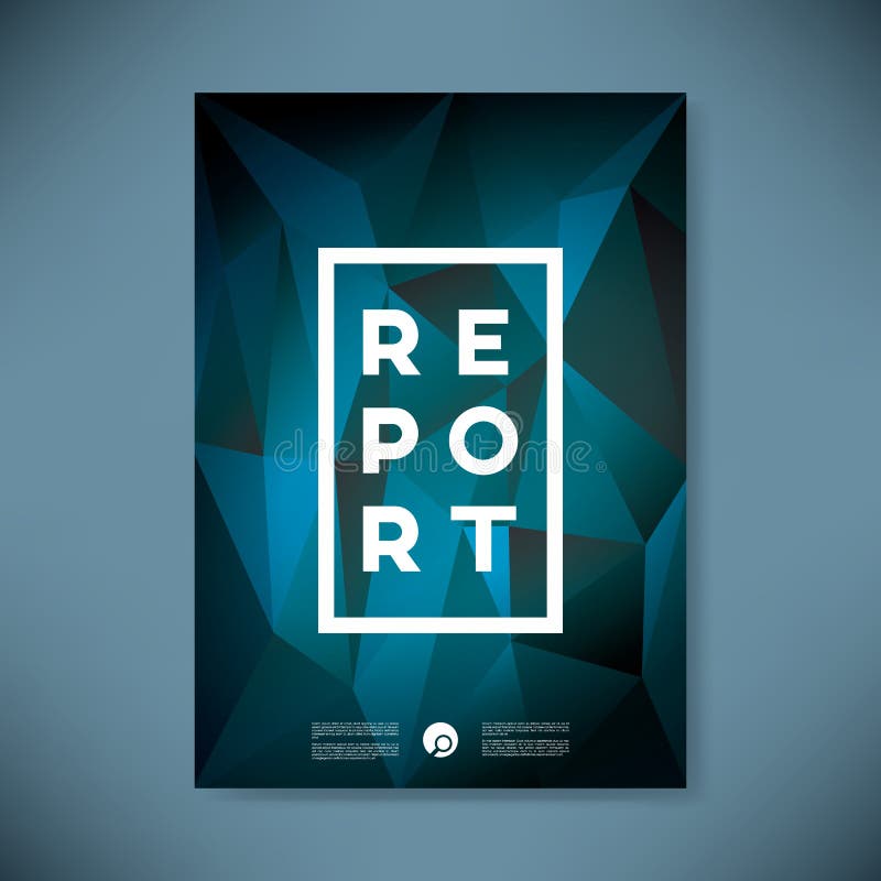 Dark Elegant Annual Report Cover for Business Presentation. Corporate ...