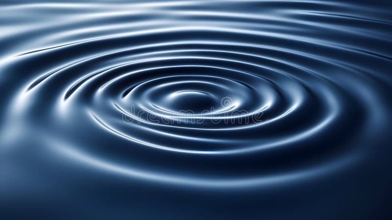 AI-Generated Water Ripples stock illustration. Illustration of ...