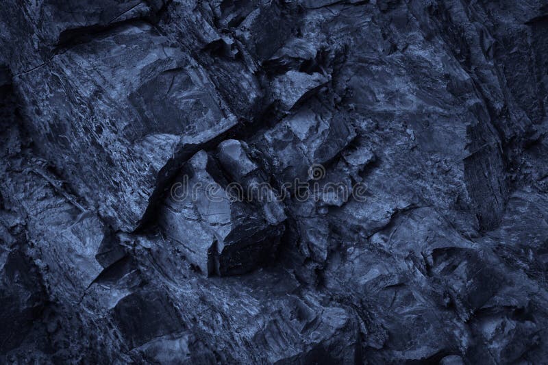 Dark Blue Rock Basalt Texture. Rough Mountain Surface. Close-up. Stone ...