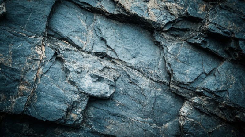 Dark Blue Rock Face Texture Detail Stock Illustration - Illustration of ...
