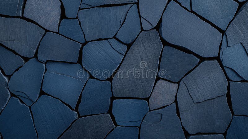 Dark Blue Rock Texture Background Featuring Irregular Stone Shapes ...