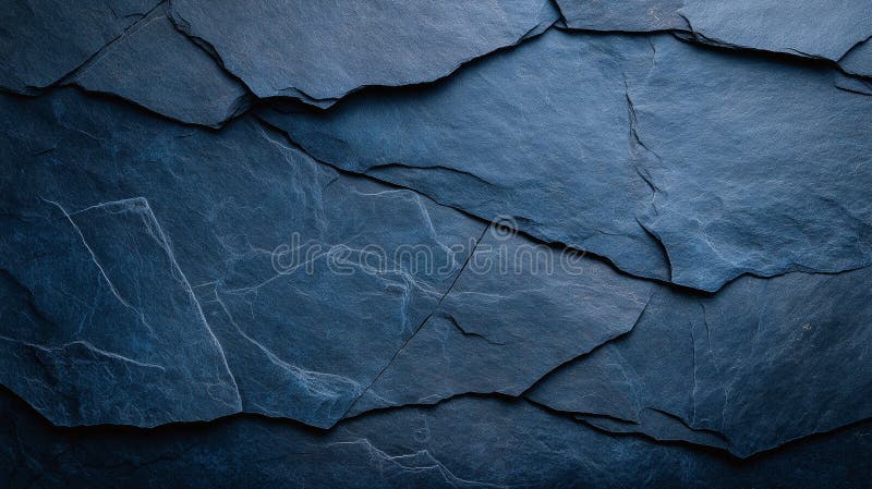 Dark Blue Rock Texture Background with Layered Slate Appearance ...