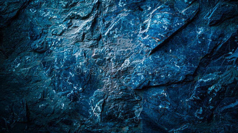 A Dark Blue Rock Wall with Some Light Stock Photo - Image of light ...