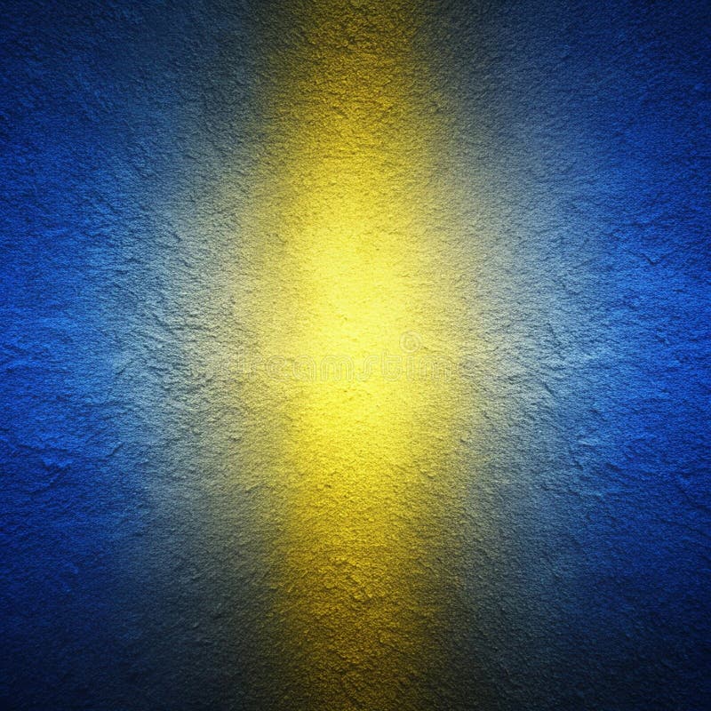 On a Dark Blue Rough Gradient Background in Fine Grain, a Yellow and ...