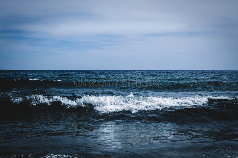 Dark Blue Sea Water Texture Stock Image - Image of texture, color ...
