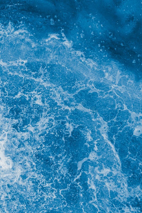 Dark Blue Sea Surface with Waves, Splash Stock Photo - Image of liquid ...