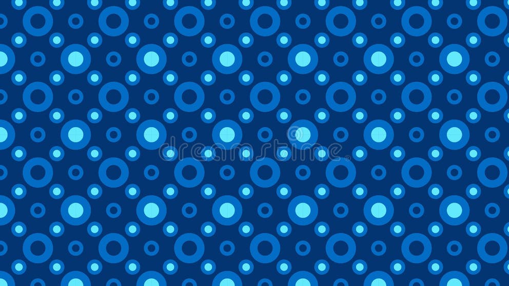 Dark Blue Seamless Geometric Circle Pattern Vector Art Stock Vector - Illustration of round ...