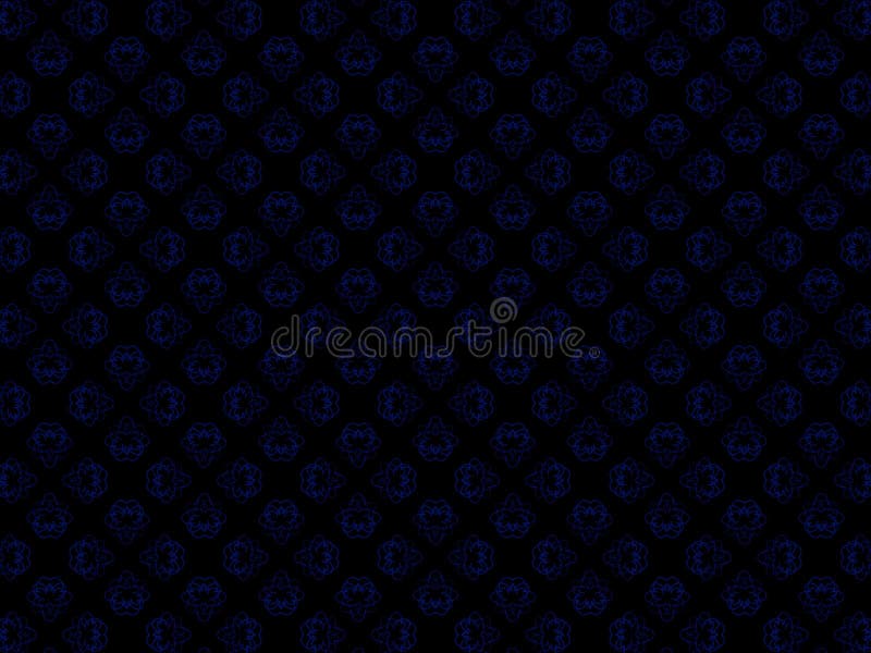 Dark Blue Seamless Simple Patterns Stock Illustration - Illustration of ...