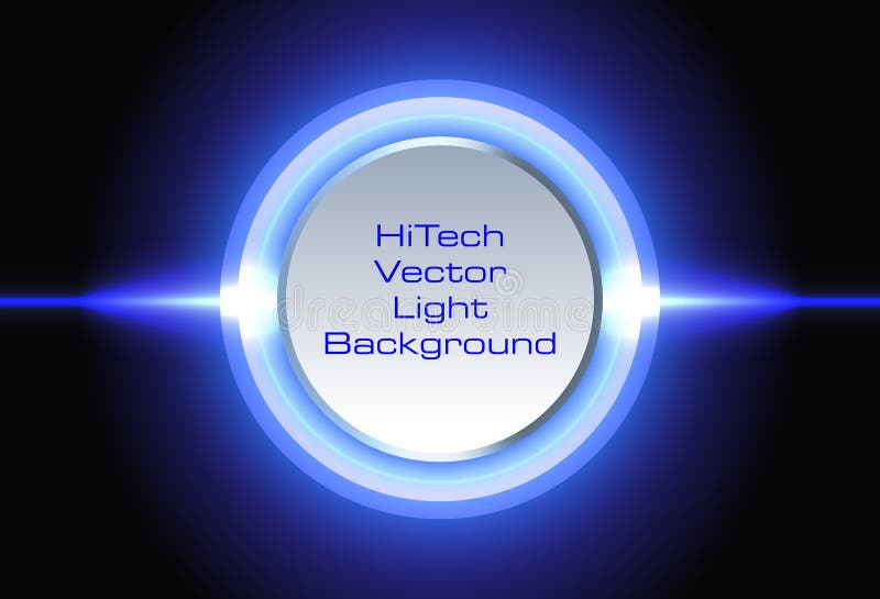Dark Blue Shining Hi Tech Background Vector Glowing HUD Futuristic ...
