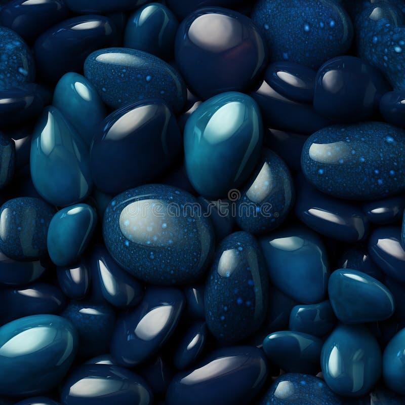 Colourful Pebble Rocks Background. Generative Ai Stock Illustration ...