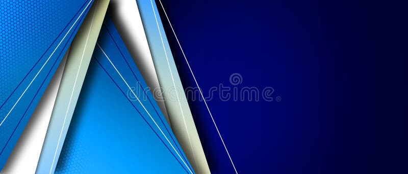 Dark Blue Shiny Triangle Abstract Background Stock Illustration ...