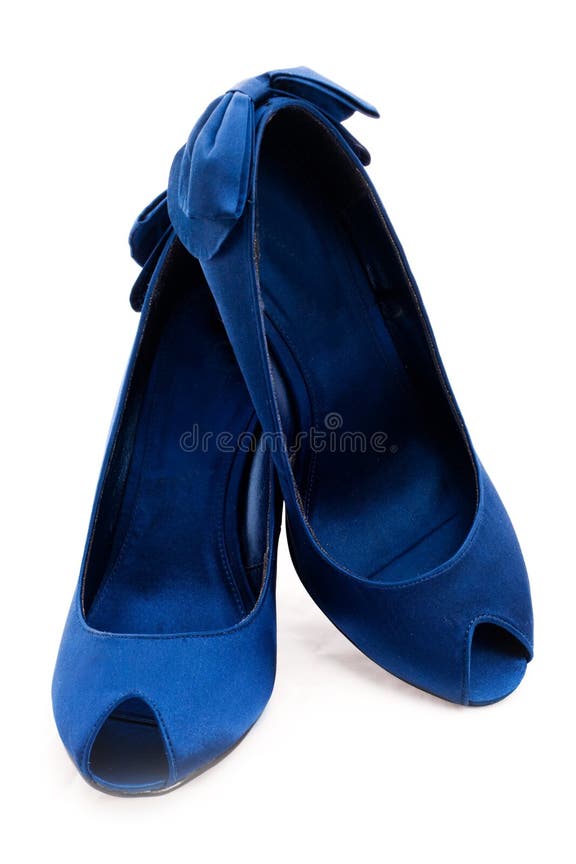 Dark blue shoes stock image. Image of close, neck, clothing - 7881449
