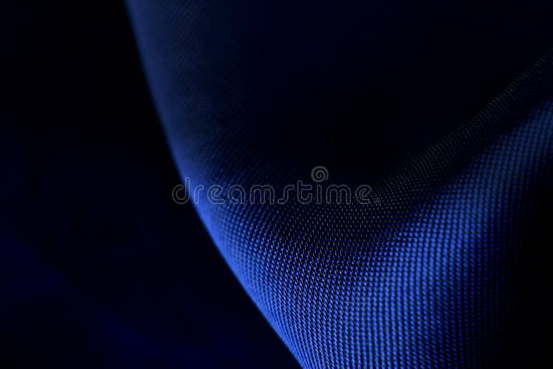 Dark Blue Silk Fabric Background with Gradient Closeup Stock Photo ...