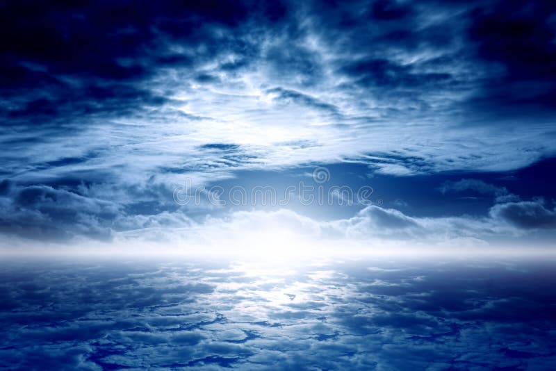 Dark blue sky stock photo. Image of shiny, moody, meteorology - 28146020