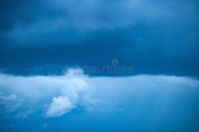 Dark Blue Sky in Cloudy Weather and Rainy Dark Clouds, Background Stock ...