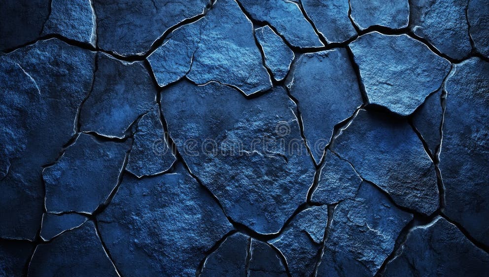 Dark Blue Slate Texture Background, with a Rough Surface and Sharp ...