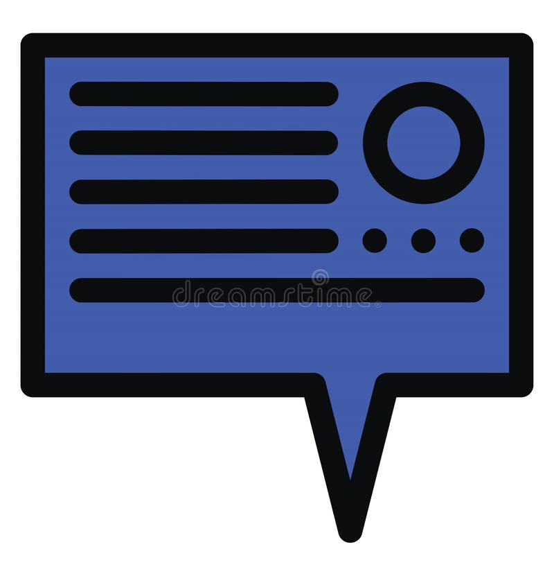 Dark Blue Sms Notification, Icon Stock Vector - Illustration of design ...