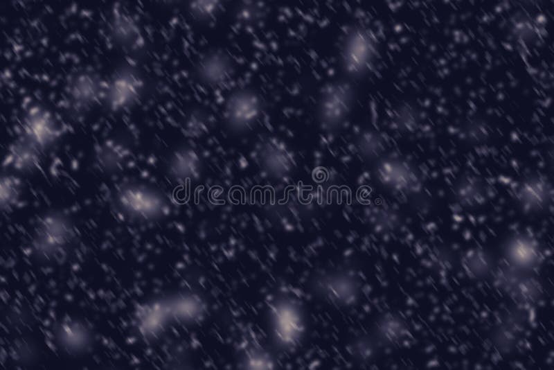 Dark Blue Snow Texture on a Black Background, Snowfall for Overlay ...