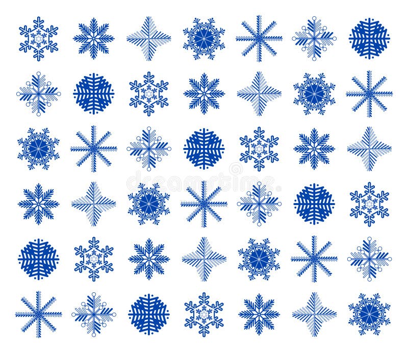 Dark Blue Snowflakes on a White Background. Desktop Wallpaper. the ...