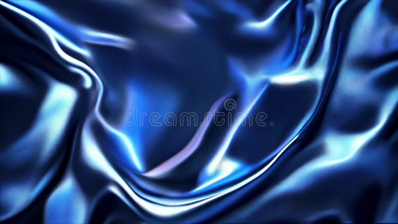 Dark Blue Soft Satin Fabric Waves Background Design. Texture with ...