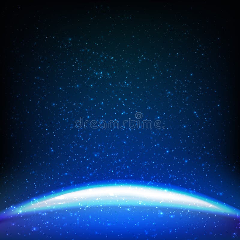 Dark Blue Space Background stock vector. Illustration of backdrop ...