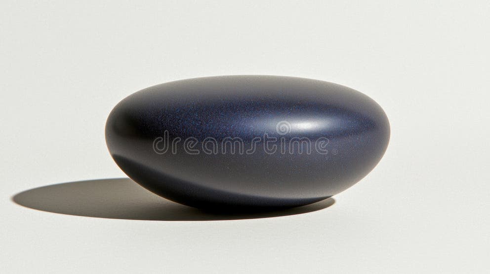A Dark Blue Sphere with a Speckled Texture Sits on a White Background ...