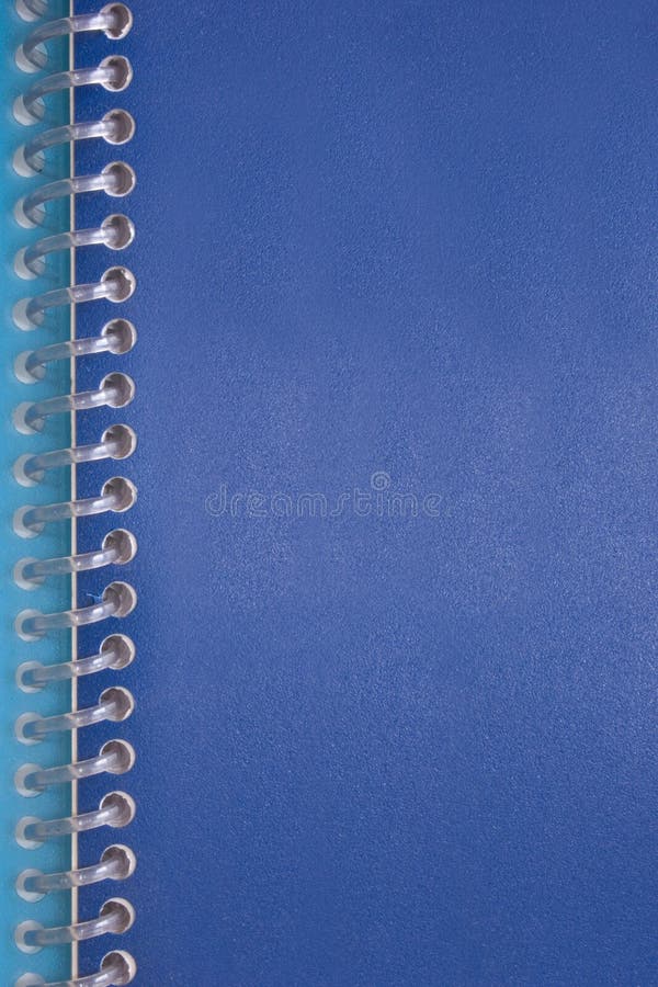 Dark blue spiral bound stock image. Image of cover, coiled - 33148719