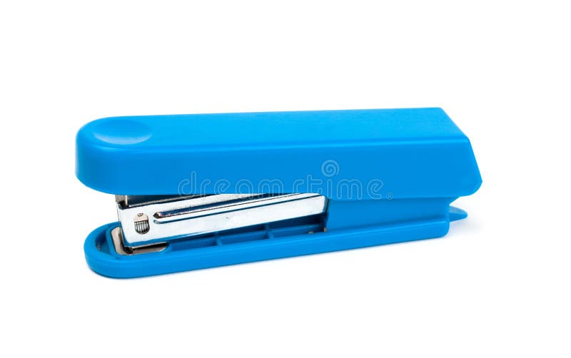 Blue stapler stock photo. Image of objects, desk, stationary - 24780104